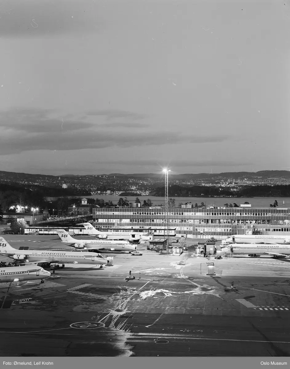 Oslo lufthavn Fornebu. - Oslo Museum / DigitaltMuseum
