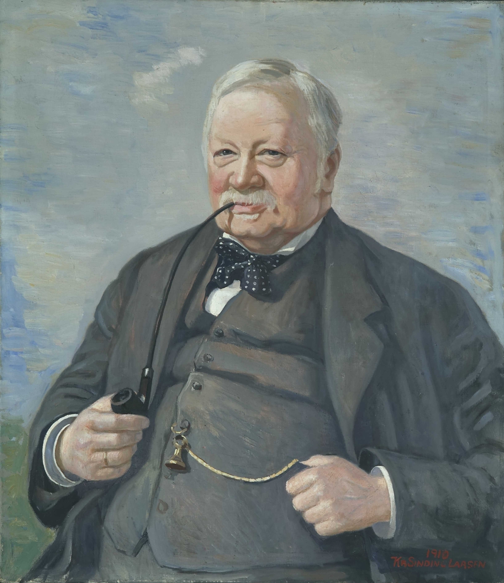 Portrett av Alfred Sinding-Larsen [oljemaleri] - Oslo Museum ...
