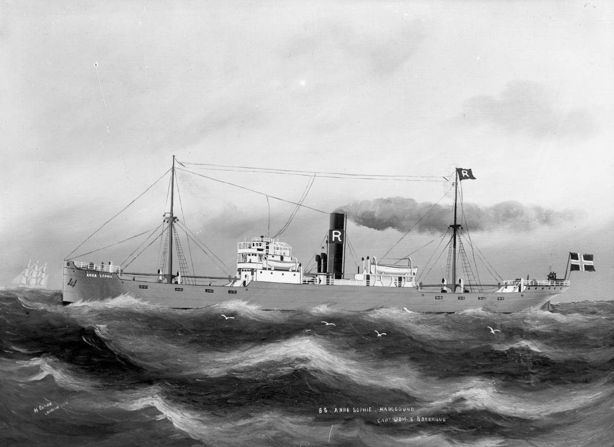SS. "ANNE SOPHIE." HAUGESUND CAPT JOH. S. ØSTERHUS - Haugalandmuseet ...