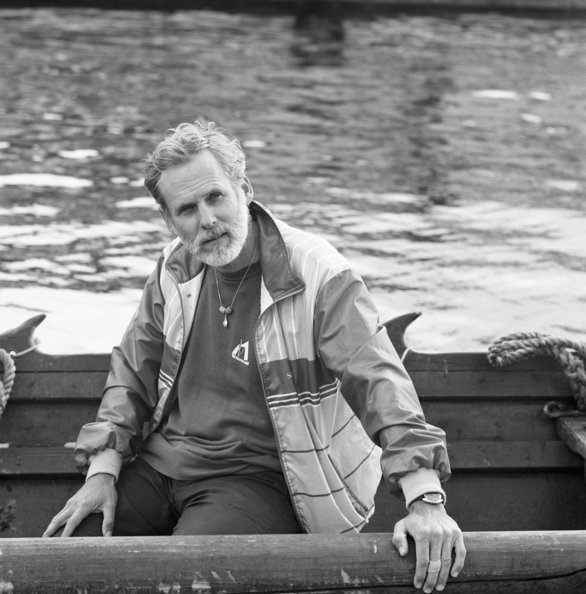 Carl Olof Cederlund ombord på Helga Holm. - Sjöhistoriska museet ...