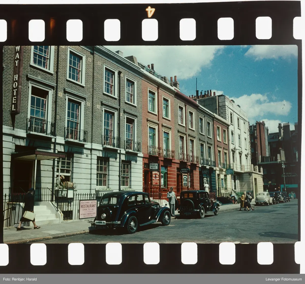 Bygate med hotell Pimlico området, London. - Levanger Fotomuseum ...