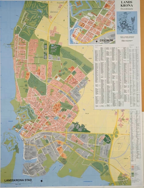 Stadskarta över Landskrona 1992 - Landskrona museum / DigitaltMuseum