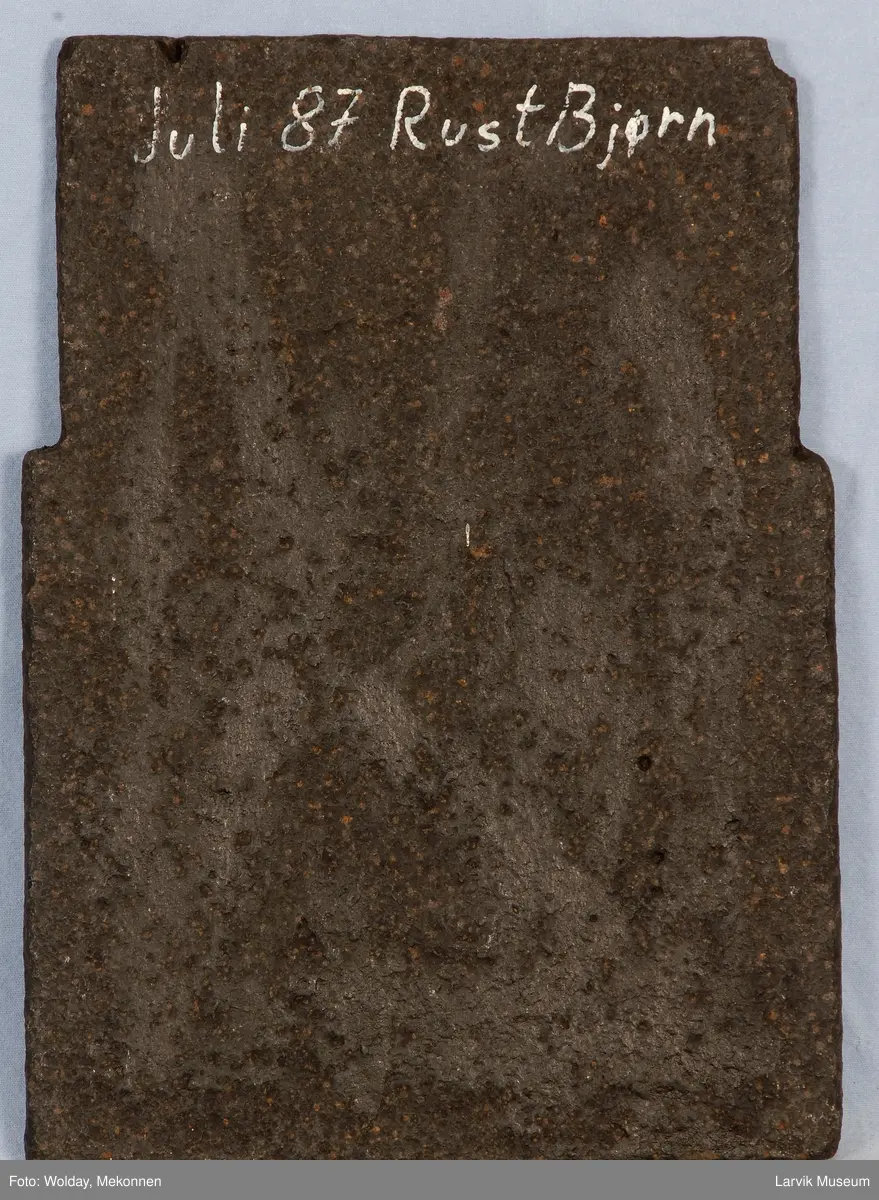 Ovnsplate - Larvik Museum / DigitaltMuseum