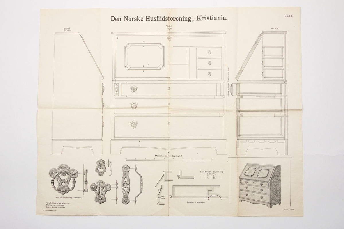 Arbeidstegning - Sør-Troms Museum / DigitaltMuseum