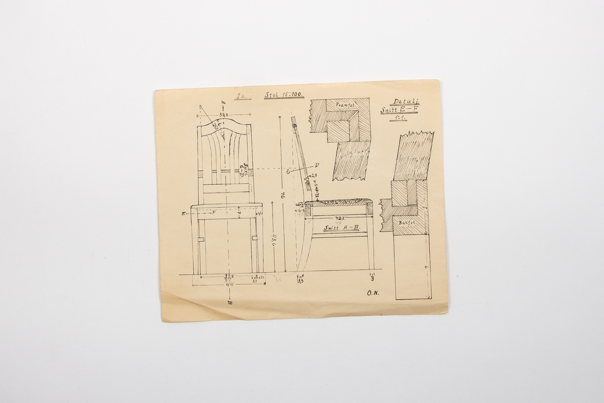 Arbeidstegning - Sør-Troms Museum / DigitaltMuseum