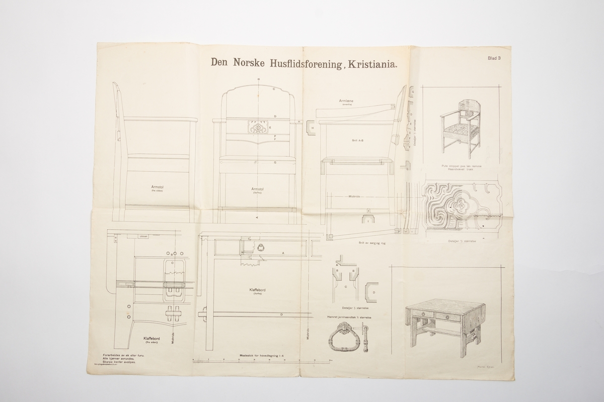 Arbeidstegning - Sør-Troms Museum / DigitaltMuseum