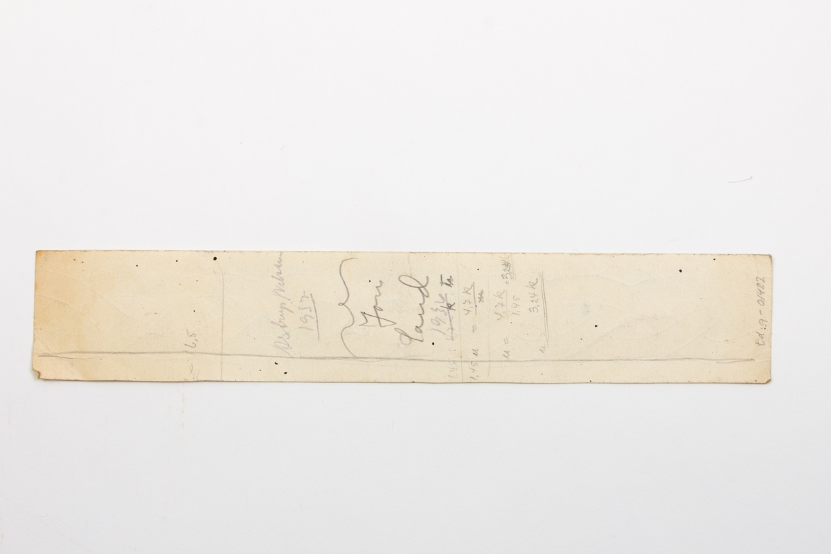 Arbeidstegning - Sør-Troms Museum / DigitaltMuseum