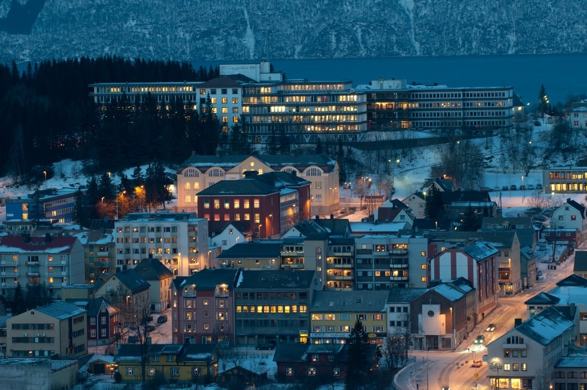 20 desember 2010, Narvik sentrum, mørketidsbilder, total og detaljer ...