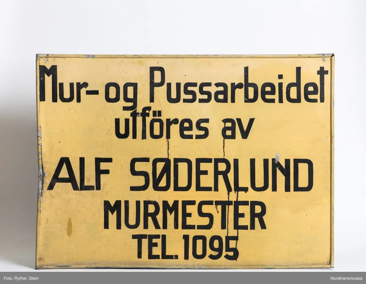 Skilt - Stiftelsen Nordmøre museum / DigitaltMuseum