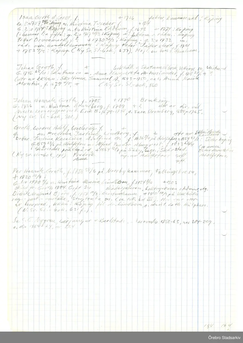 Dokument - Örebro Stadsarkiv / DigitaltMuseum