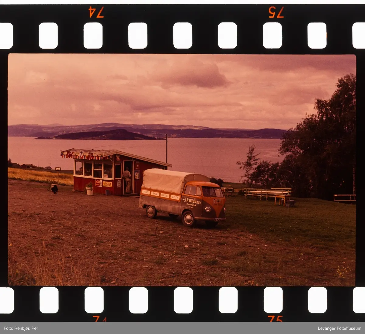 Gråmyra Camping i Levanger med Hestøya i bakgrunnen. - Levanger ...