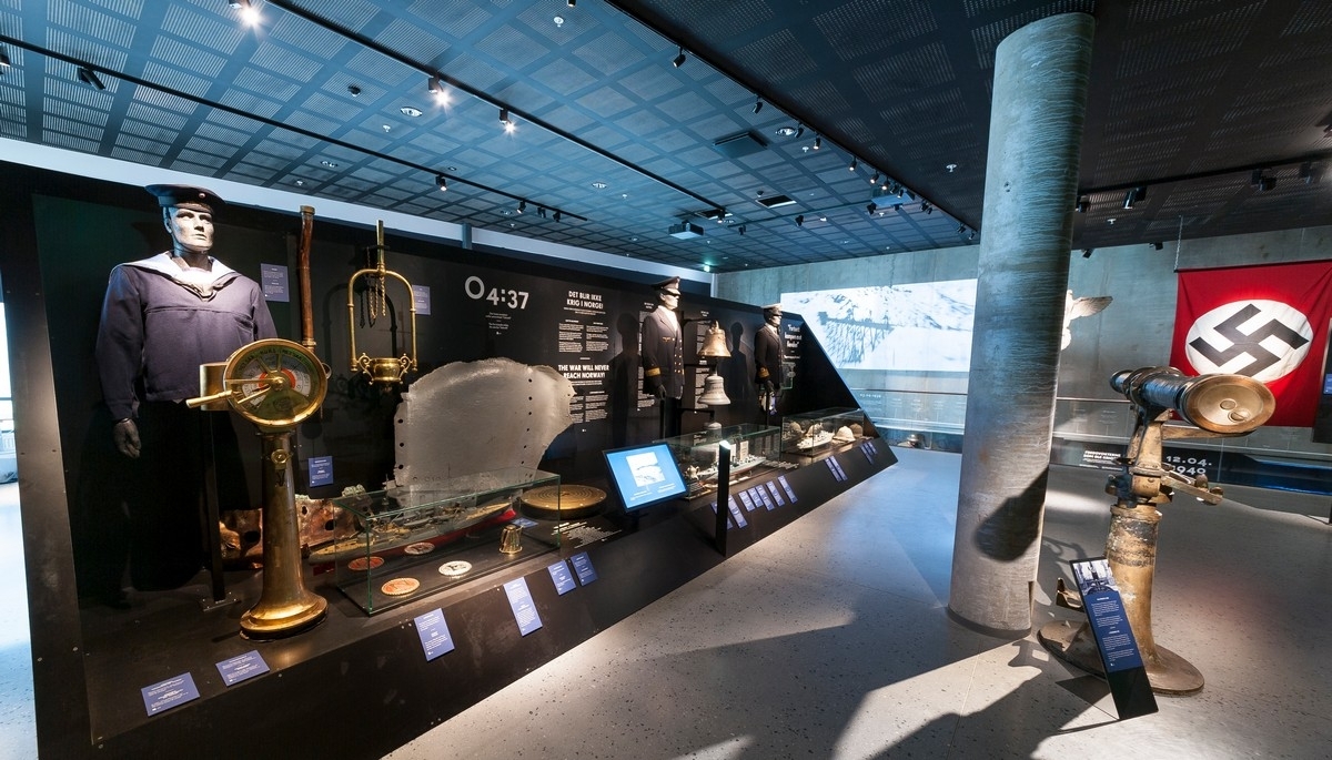 Narvik krigsmuseum. Foto 24. august 2016 kort tid etter åpning. Foto i ...