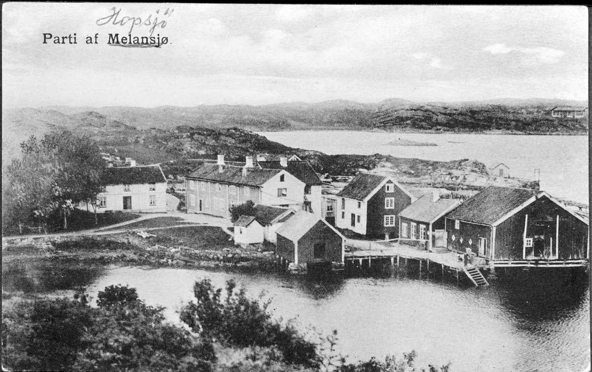 Postkort, Hopsjø, Hitra - Museet kystens arv / DigitaltMuseum