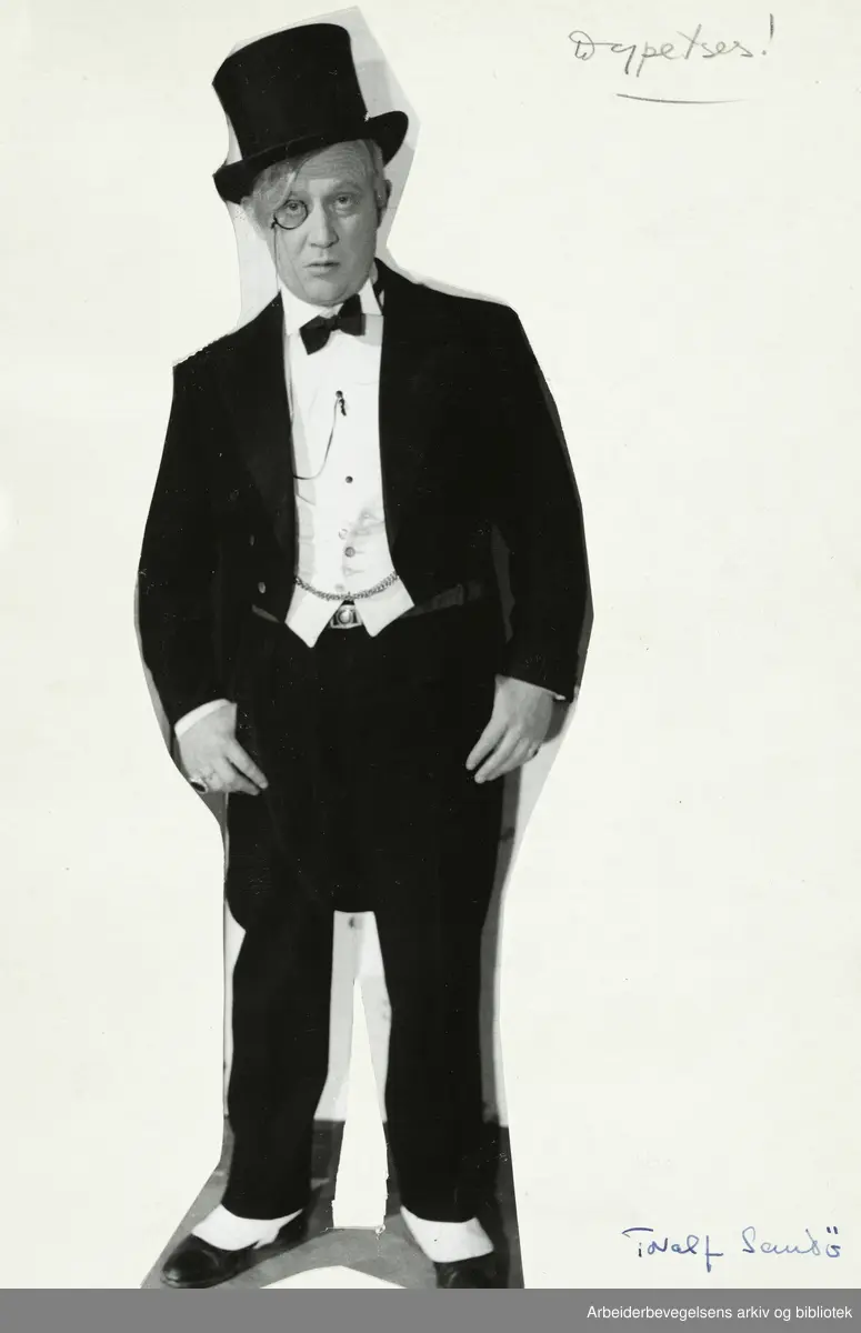 Toralf Sandø i rollen som Bør Børson Jr. fra filmkomedien med samme ...