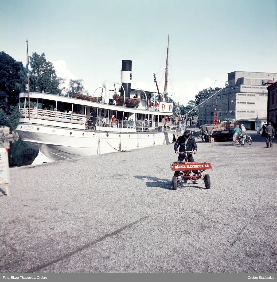 Passagerarbåten Örebro III vid Hamnplan, 1960-tal - Örebro Stadsarkiv ...
