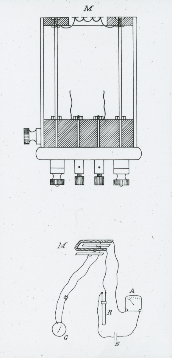 Ritning av mätinstrument. - Tekniska museet / DigitaltMuseum