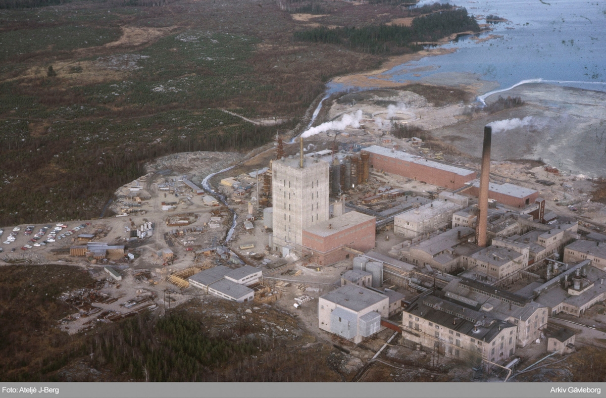 Flygbilder över Norrsundet, 1966. - Arkiv Gävleborg / DigitaltMuseum