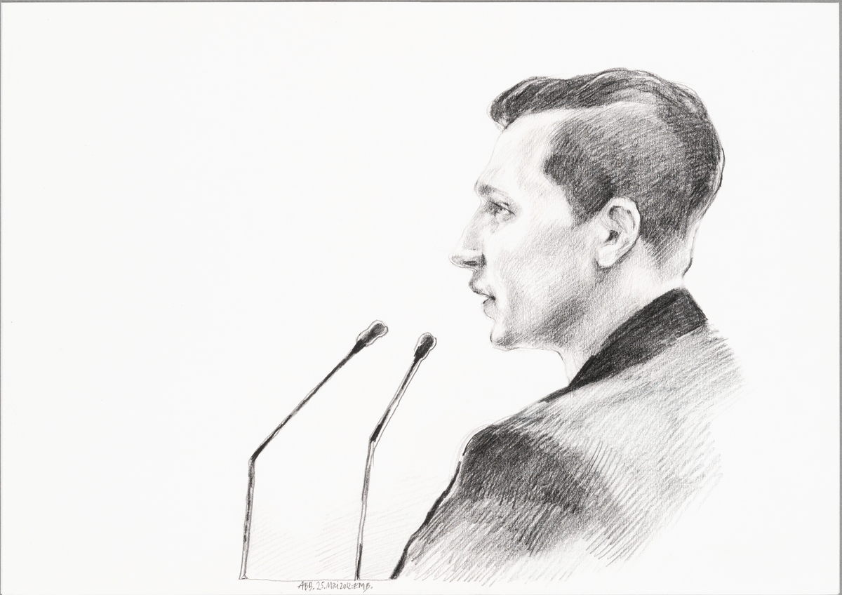Fra rettssprosessen mot Anders Behring Breivik [Tegning] - KODE ...
