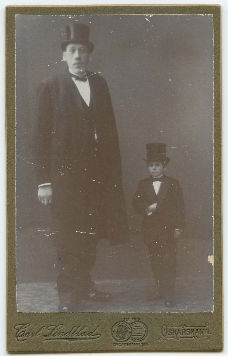 Porträtt på Karl Gustaf Edman som kallades för Jätten. - Jönköpings ...