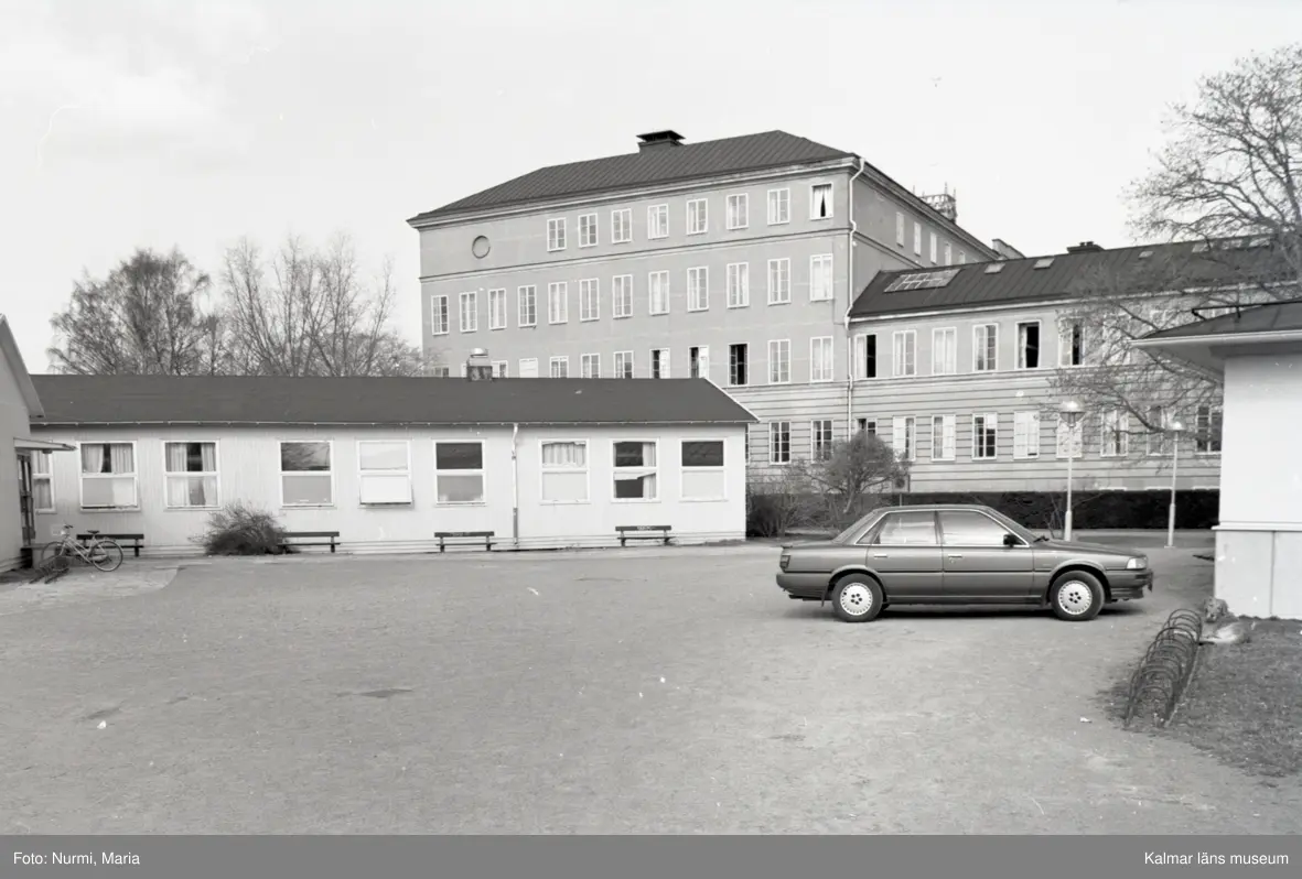 Stagneliusskolan, matsalens exteriör. - Kalmar läns museum / DigitaltMuseum