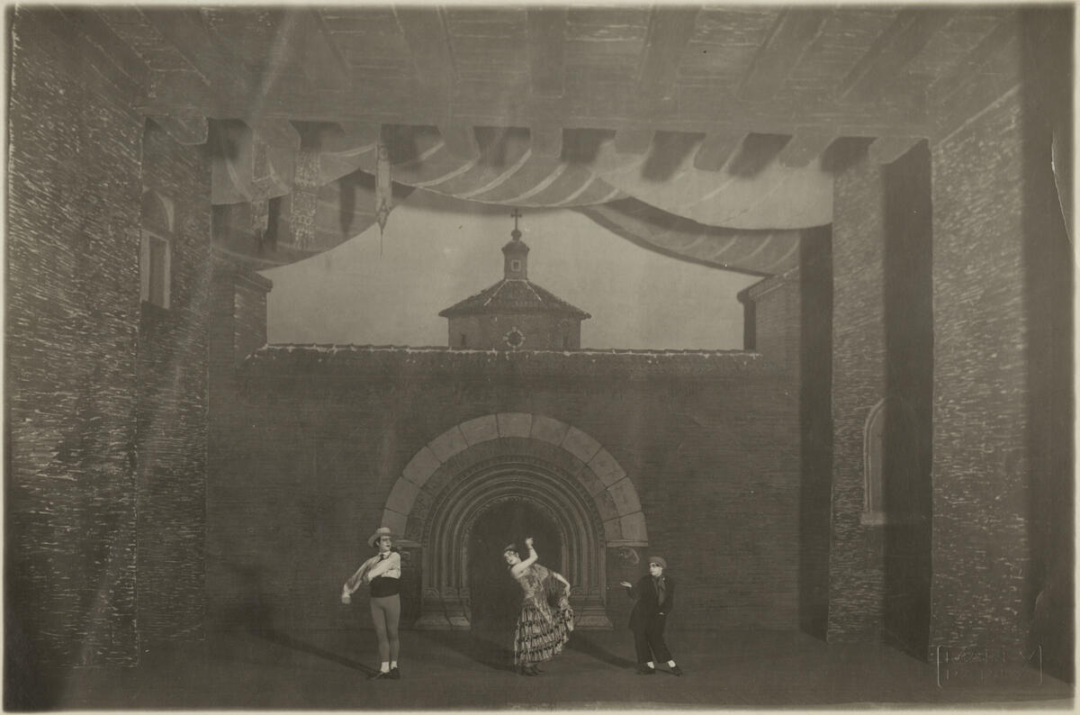 Jean Börlin, Carina Ari och Astrid Lindgren i uppsättningen "Iberia ...