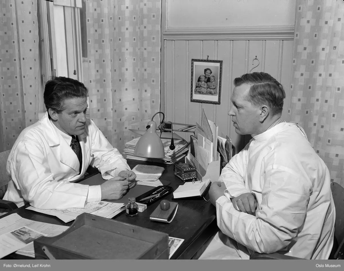 Leger på Lovisenberg sykehus. - Oslo Museum / DigitaltMuseum