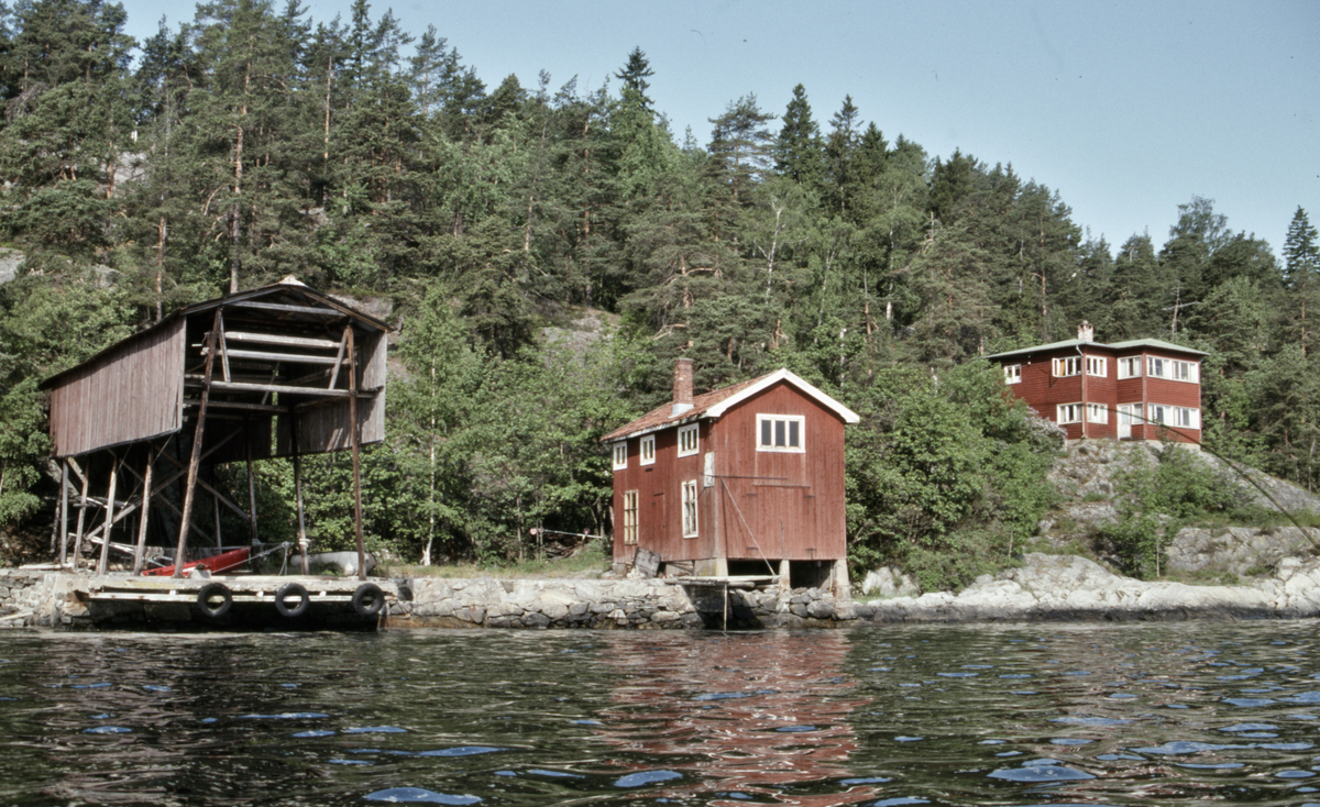 Ursvik. Villa. Naust. Garntørke - Museene i Akershus / DigitaltMuseum