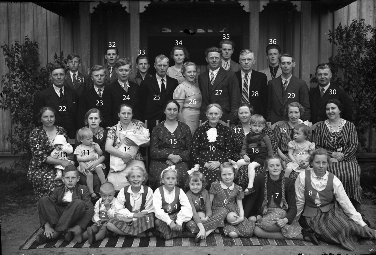 Familien Hoel, juni 1939. 75-årsdagen til Anna Hoel. - Museene i ...
