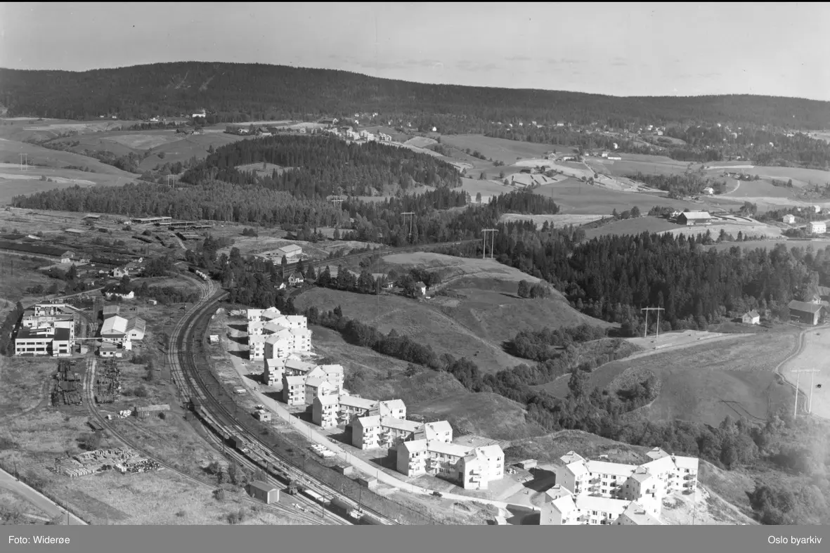 Stjerneblokkene på Grorud - Oslo byarkiv / DigitaltMuseum