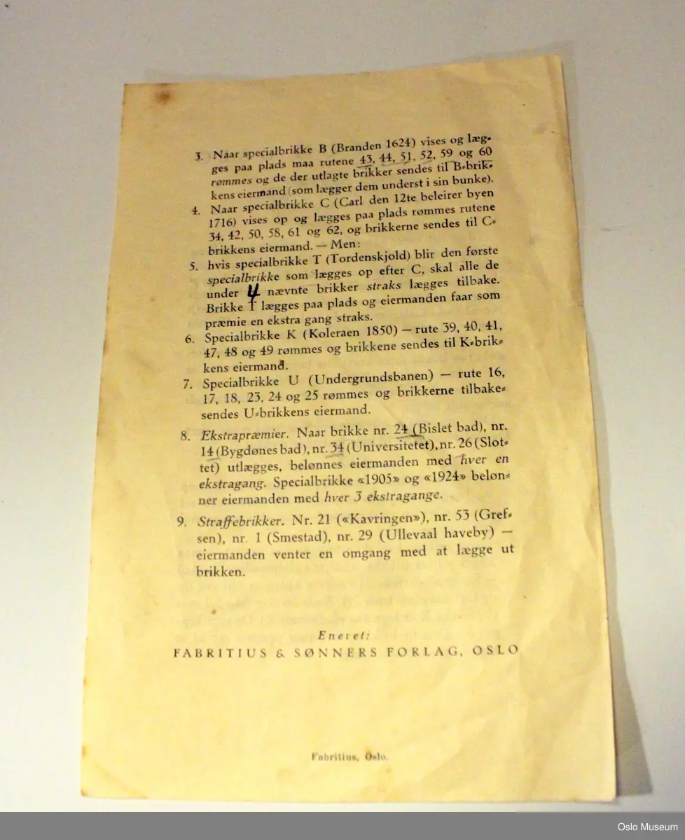 spill - Oslo Museum / DigitaltMuseum