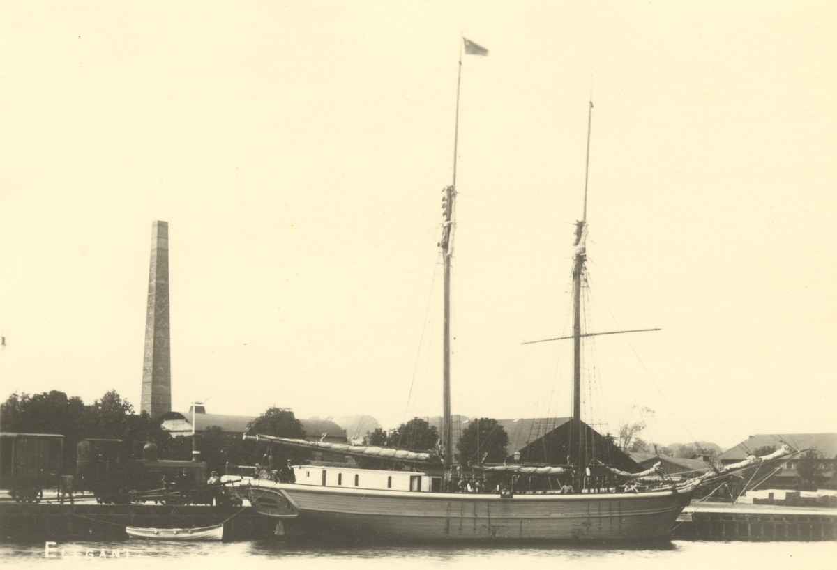 Skonert från Figeholm. Original målning i Figeholm, foto H.Sage ...