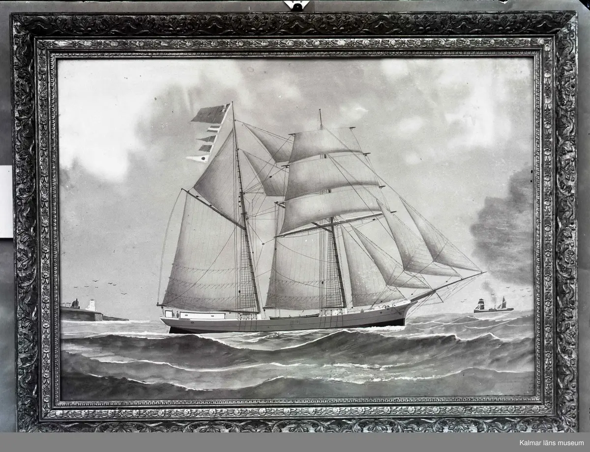 Skonert Bergkvara, Kapiten P. Andersson. I Bergkvara skeppslista finns ...