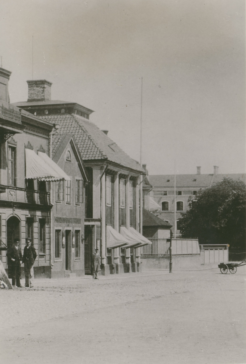 Kalmar, Kvarnholmen, Östra Sjögatan, Lilla Torget. Huset byggt efter ...