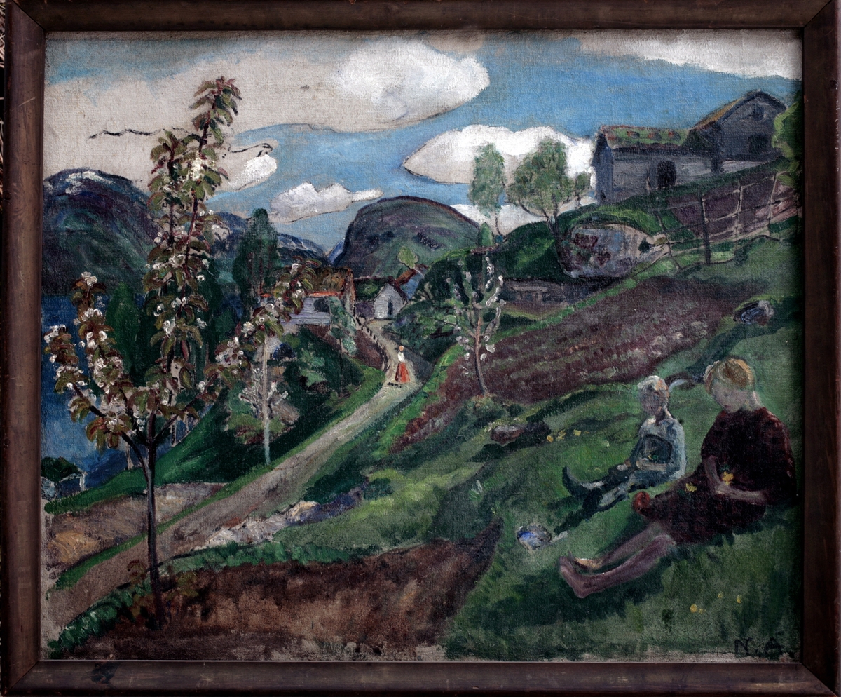 Heimen [Maleri] - Sogn og Fjordane Kunstmuseum / DigitaltMuseum