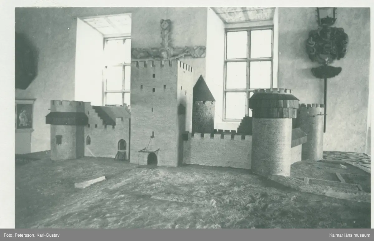 Harald Åkerlunds modell av det medeltida slottet. - Kalmar läns museum ...