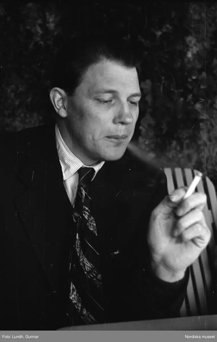 Porträtt av författaren Harry Martinson (1904–1978) - Nordiska museet ...