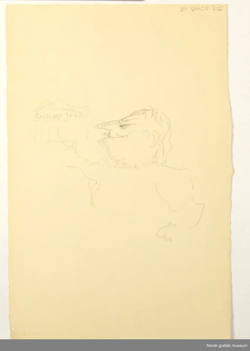 Tegning - Norsk grafisk museum / DigitaltMuseum