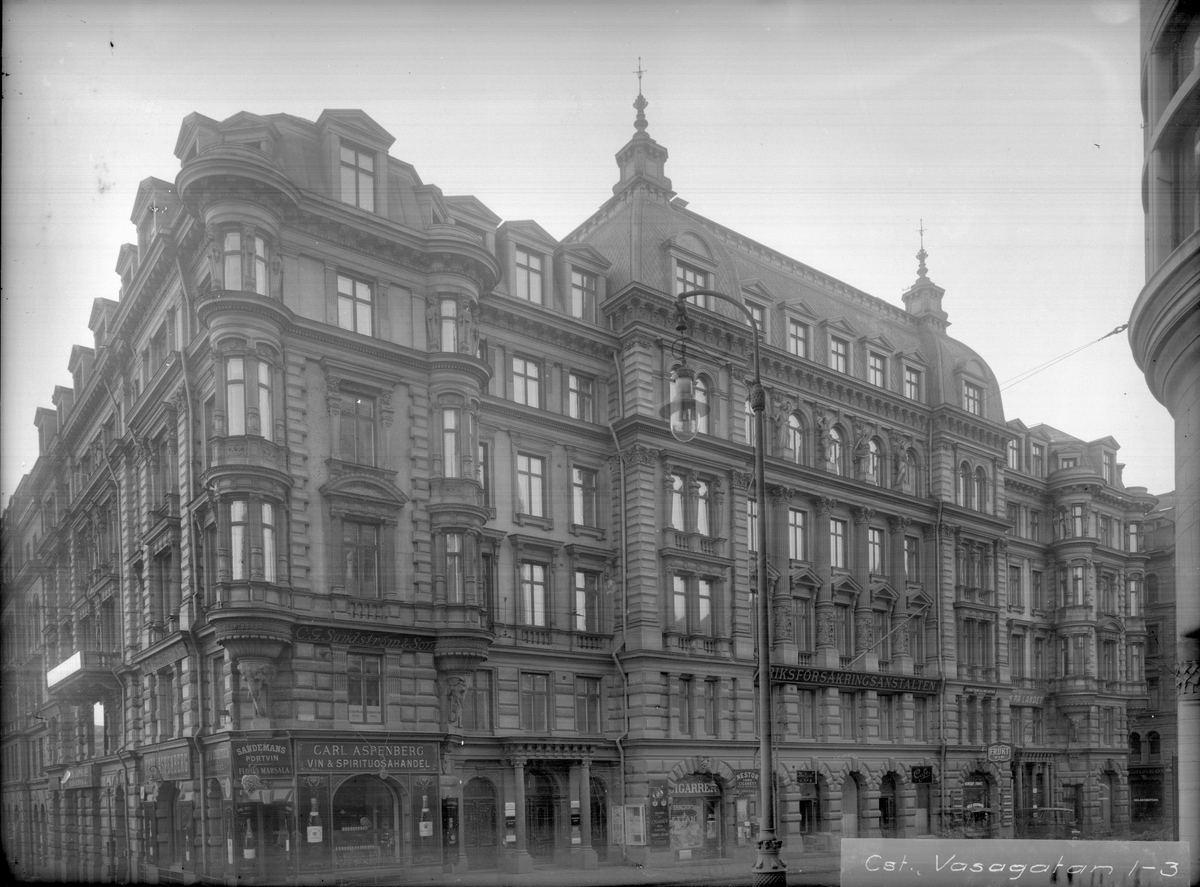 Vasagatan 1 - 3 i Stockholm - Järnvägsmuseet / DigitaltMuseum
