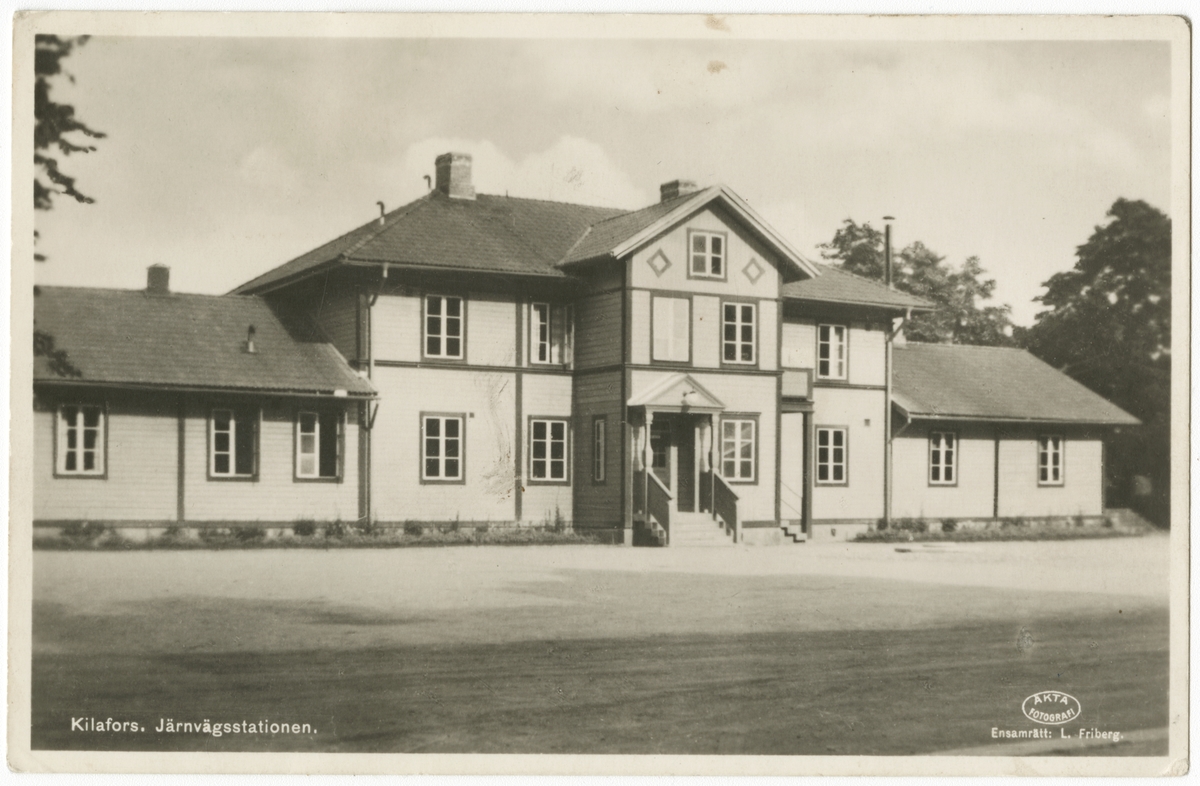 Kilafors järnvägsstation. - Järnvägsmuseet / DigitaltMuseum