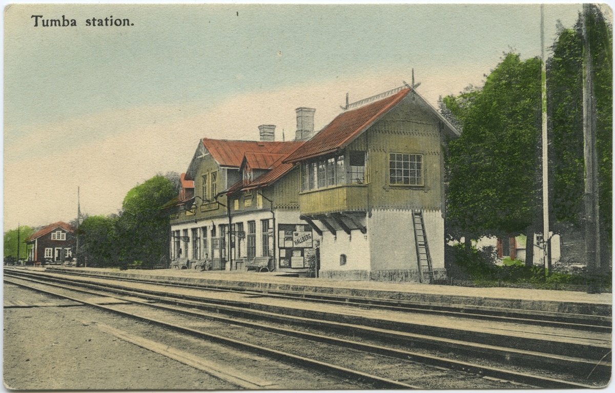 Tumba station. - Järnvägsmuseet / DigitaltMuseum