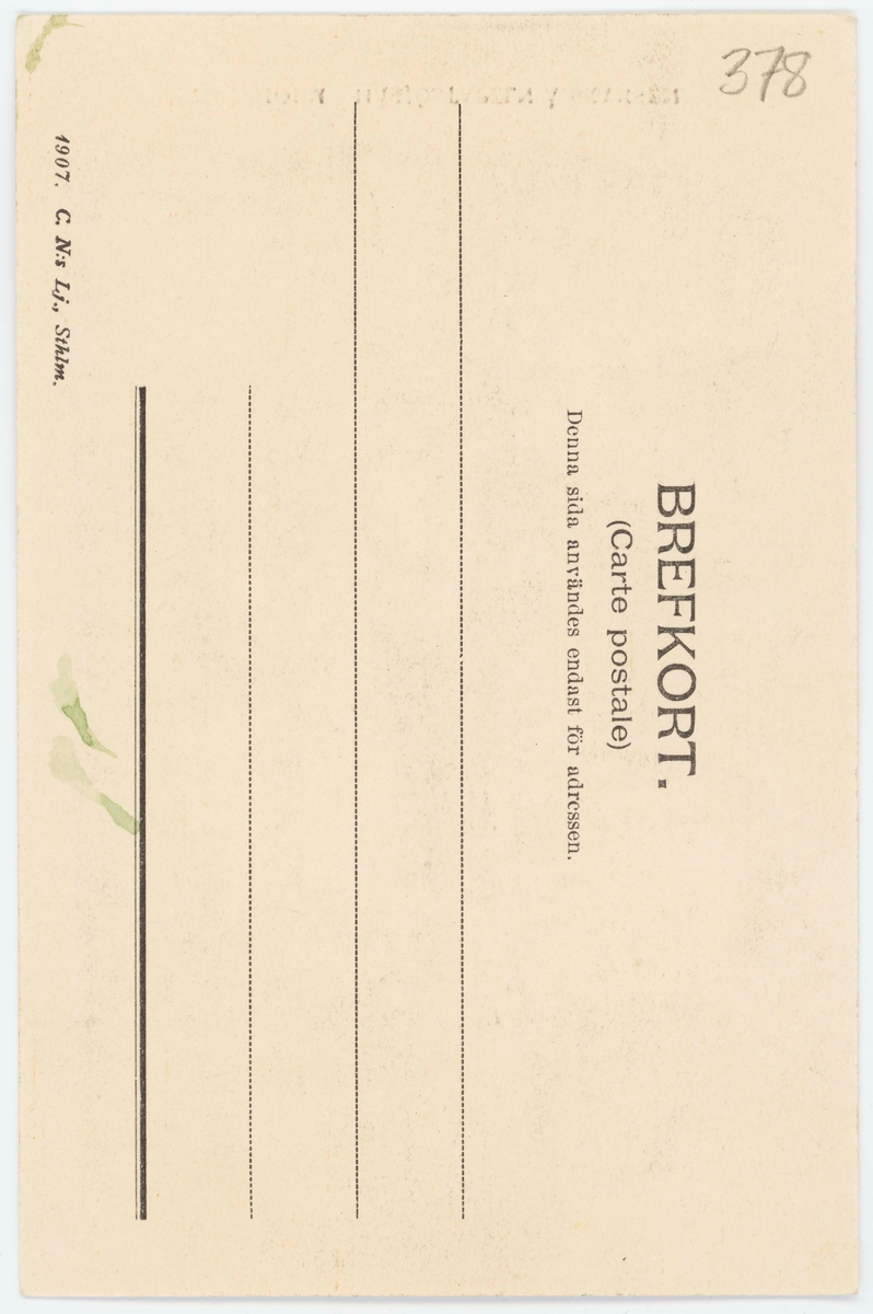 Vykort med motiv från Skansen. Håsjöstapeln. Kolorerat vykort ...