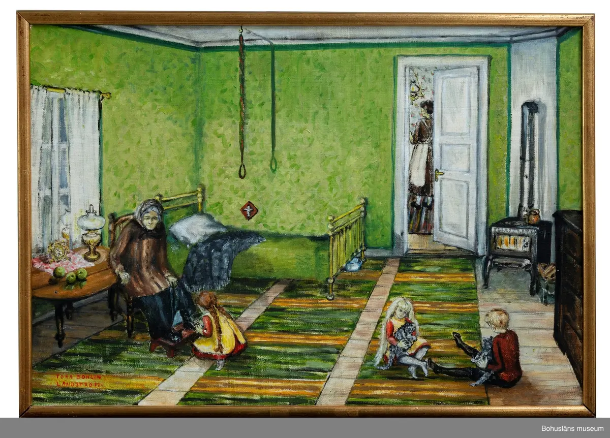 I mormors kammare [Oljemålning] - Bohusläns museum / DigitaltMuseum
