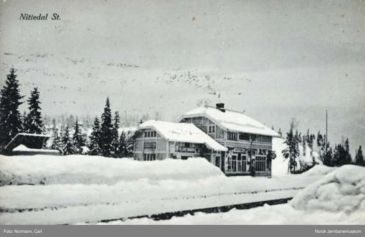 Nittedal stasjon - Norsk Jernbanemuseum / DigitaltMuseum