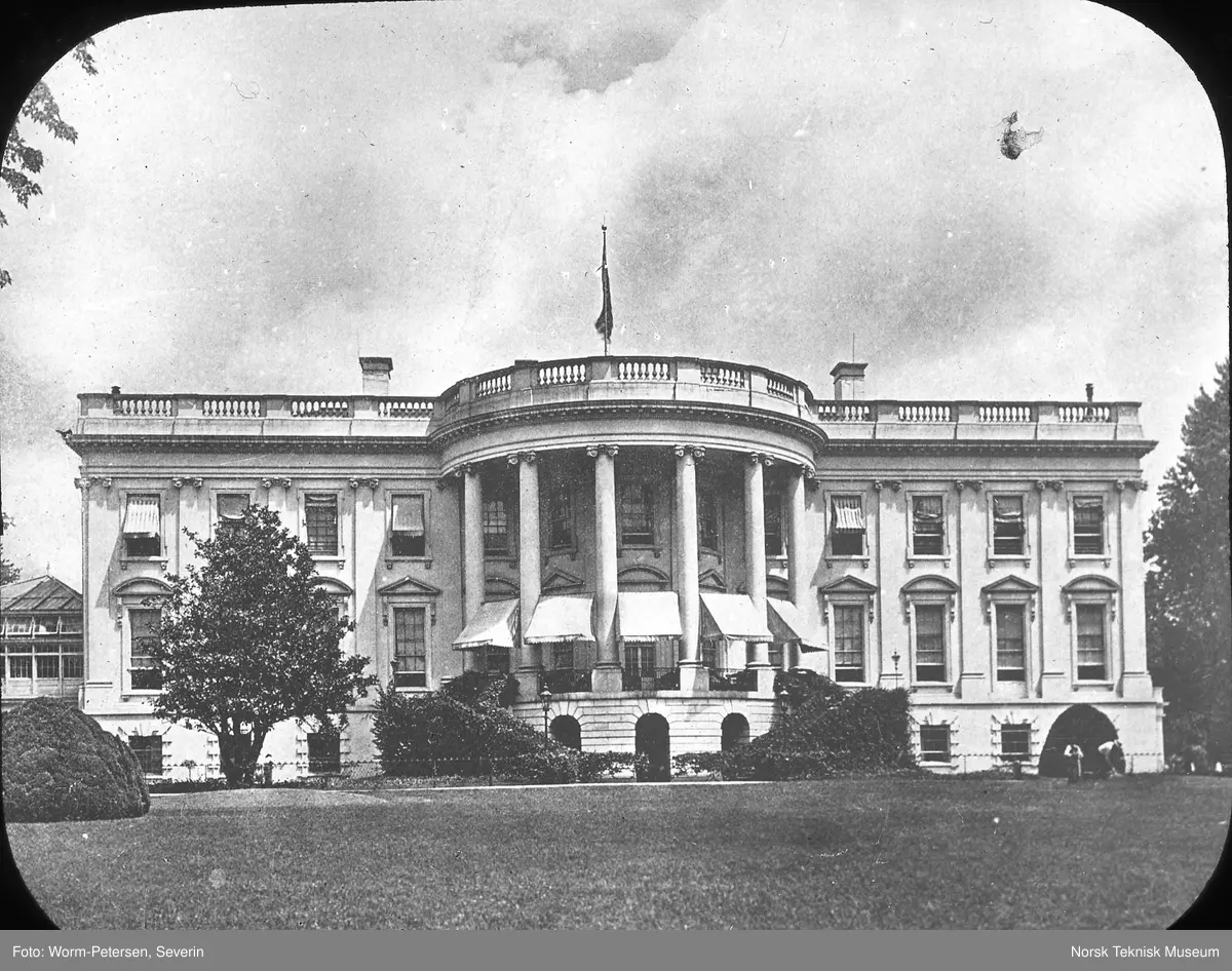 "Det hvide hus" Havesiden. Washington - Norsk Teknisk Museum ...