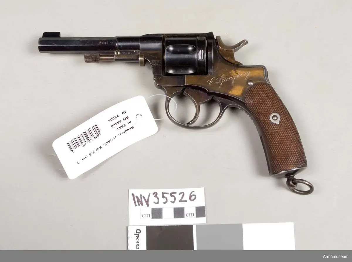 Revolver m/1887 - Armémuseum / DigitaltMuseum