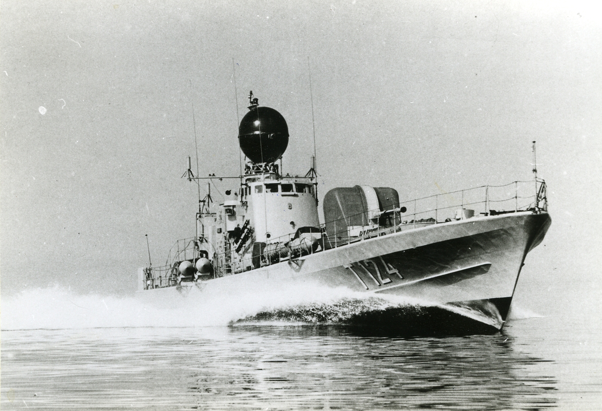 Motortorpedbåten CASTOR, T 124. - Sjöhistoriska museet / DigitaltMuseum