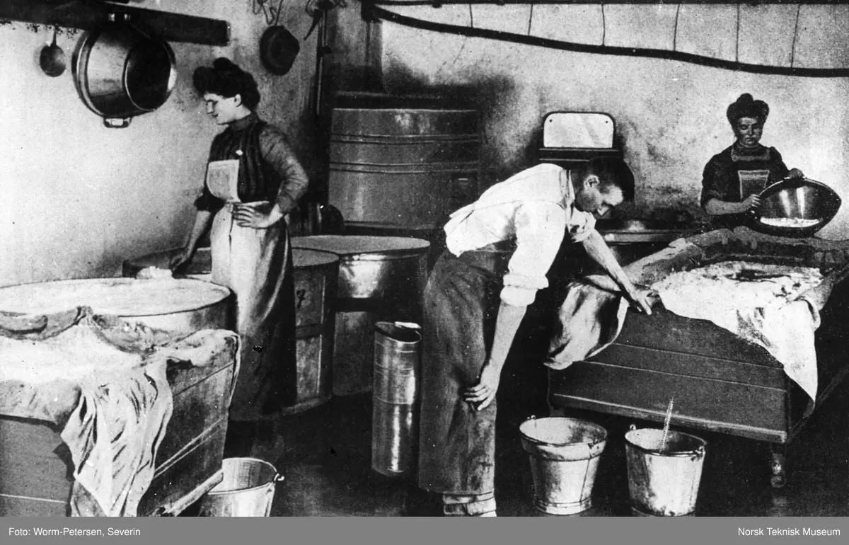 Fra et fransk meieri - Norsk Teknisk Museum / DigitaltMuseum