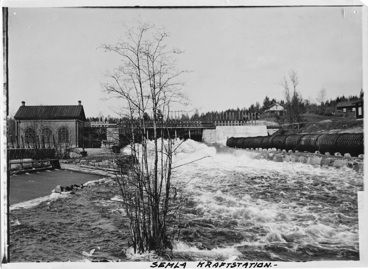 Semla kraftstation vid Fagersta Bruk. - Tekniska museet / DigitaltMuseum