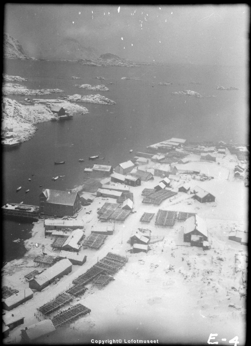 BALLSTAD: OVERSIKT- HAVNA OG BEBYGGELSE. - Museum Nord / DigitaltMuseum