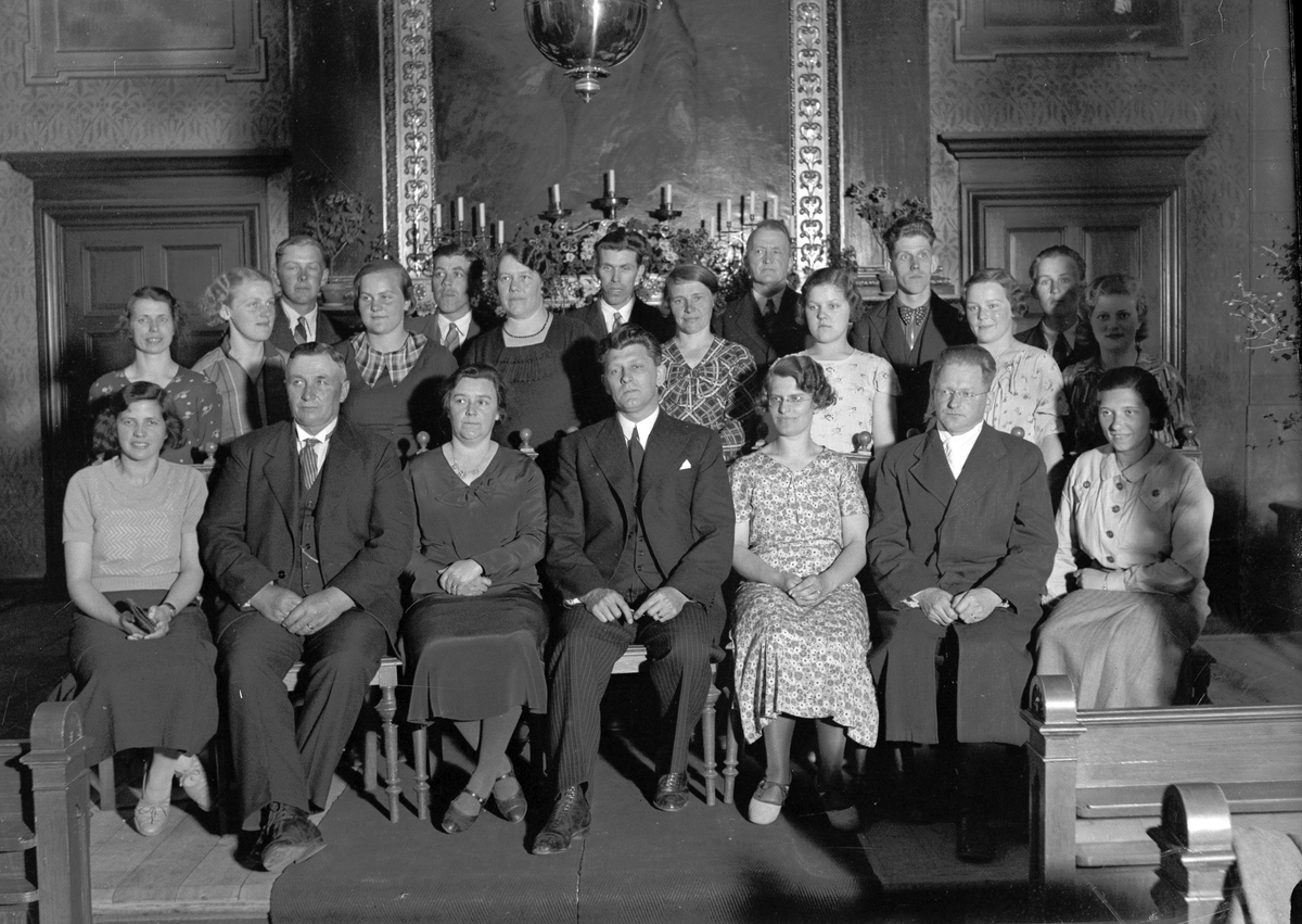 Hanebo Kyrkokör. Med bl.a Kantor Hjort, Signe Jonsson, Eric Jonsson och ...